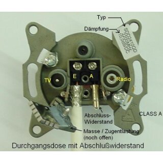F-Abschlusswiderstand für Antennendosen 75 Ohm , 4,00 € - A