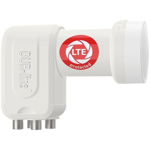 DUR-line Ultra Quattro white LNB 0.1dB 4K 8K LTE DECT Unterdrück